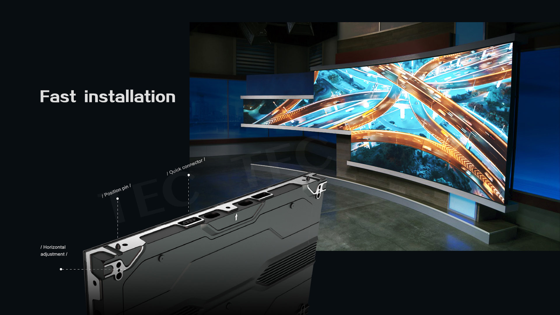 COBit-1.25, P1.25mm COB Fine pitch LED video wall screen, UHD control ...