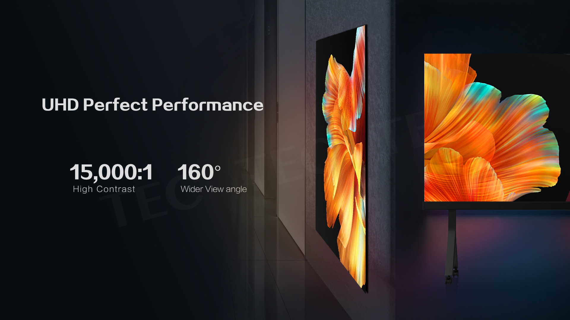 COBit-1.25, P1.25mm COB Fine pitch LED video wall screen, UHD control ...