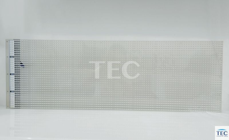 Glass adhesive film led screen, transparent soft film led display
