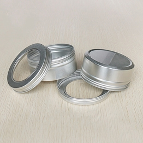 Crystal Clear Packaging: 150g Screw Aluminum Box with Window