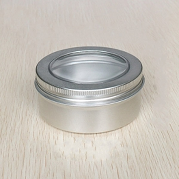 Crystal Clear Packaging: 150g Screw Aluminum Box with Window