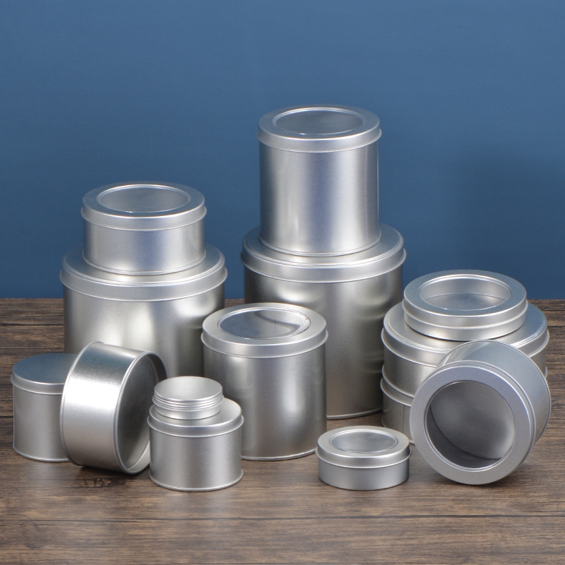 Rectangular window tin box with various sizes