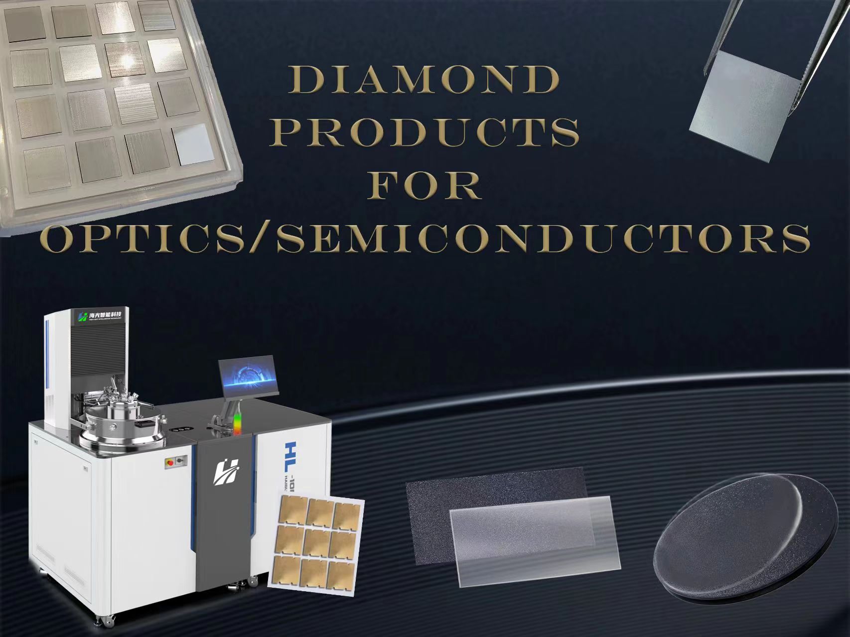 Diamond products for optics/semiconductors