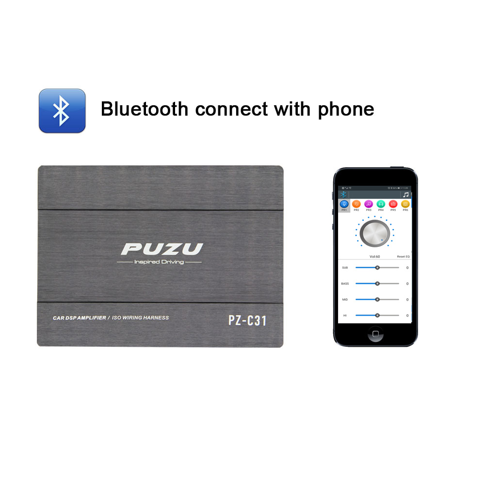 PUZU PZ-C31 31 bands 4ch to 6ch Car DSP Amplifierundefined