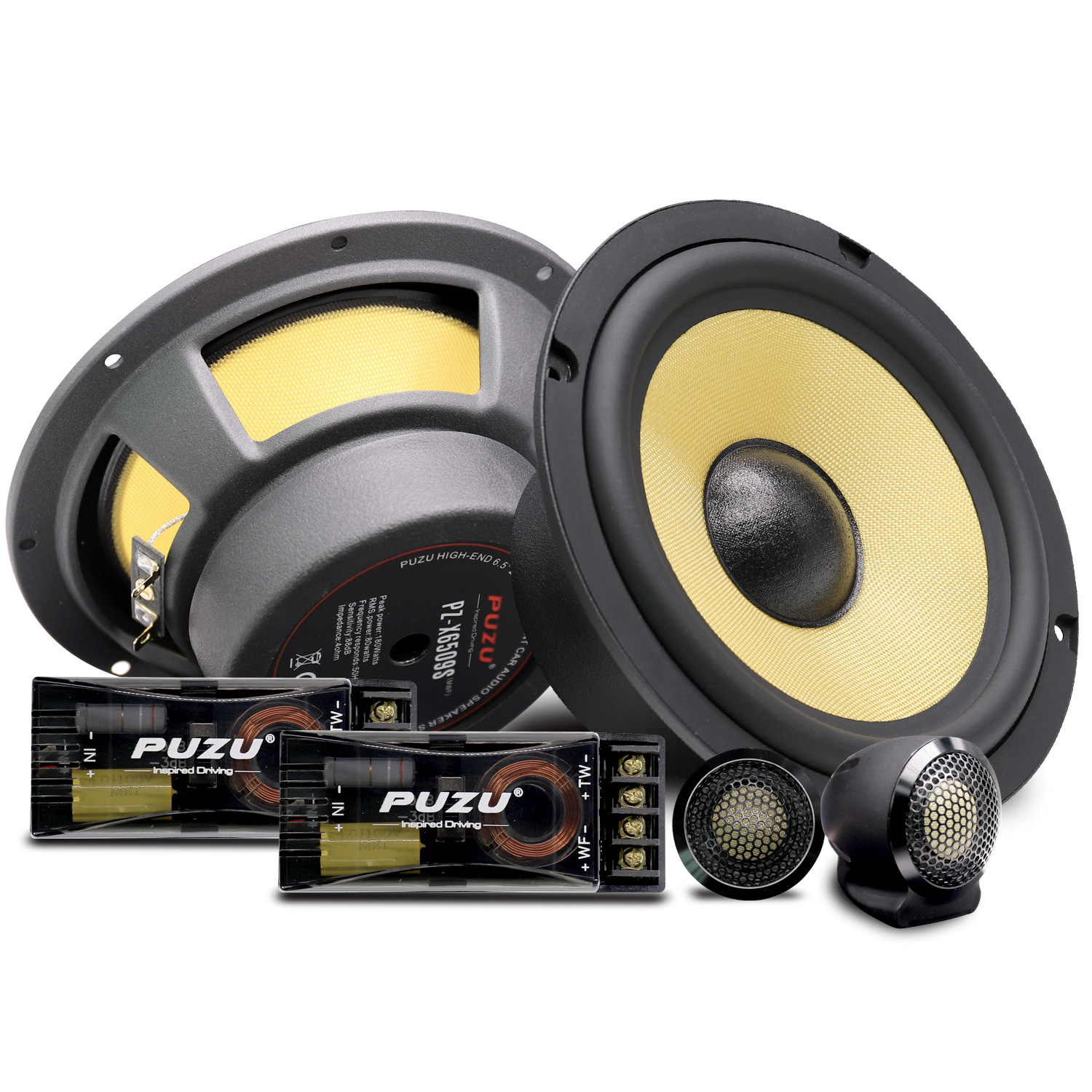PUZU PZ-6509S 2-way Component car speakers,PUZU AUDIO |Car DSP ...