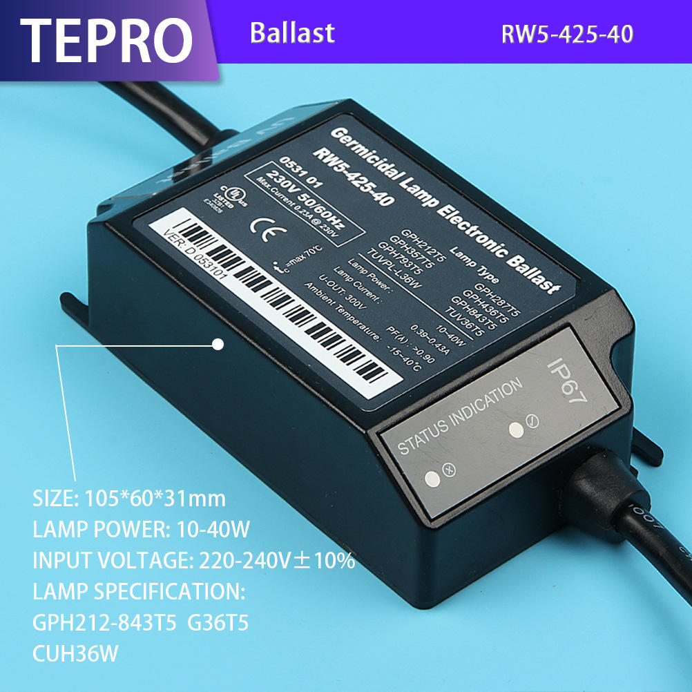 UVC杀菌灯镇流器电子变压器RW5-425-40,佛山市腾诺科技有限公司