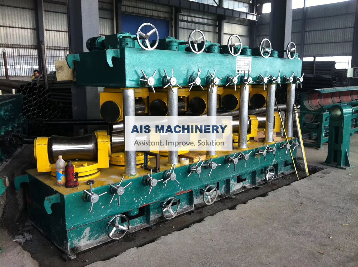 11 Rollers Steel Tube straighteners, Tube straightening machines