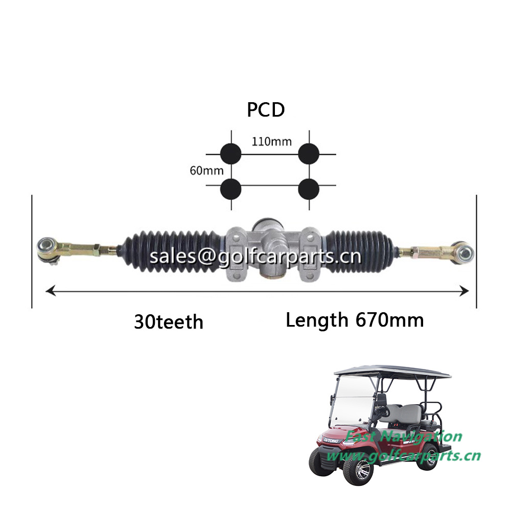 Golf Cart Steering Rack for A827,Fast Navigation Golf Cart Spare Parts