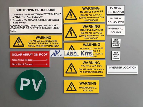 Solar Label Kits for installers in Australia and New Zealand