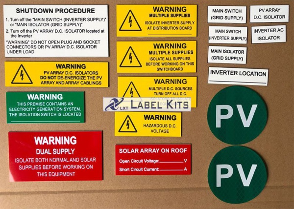 Solar Label Kits for installers in Australia and New Zealand