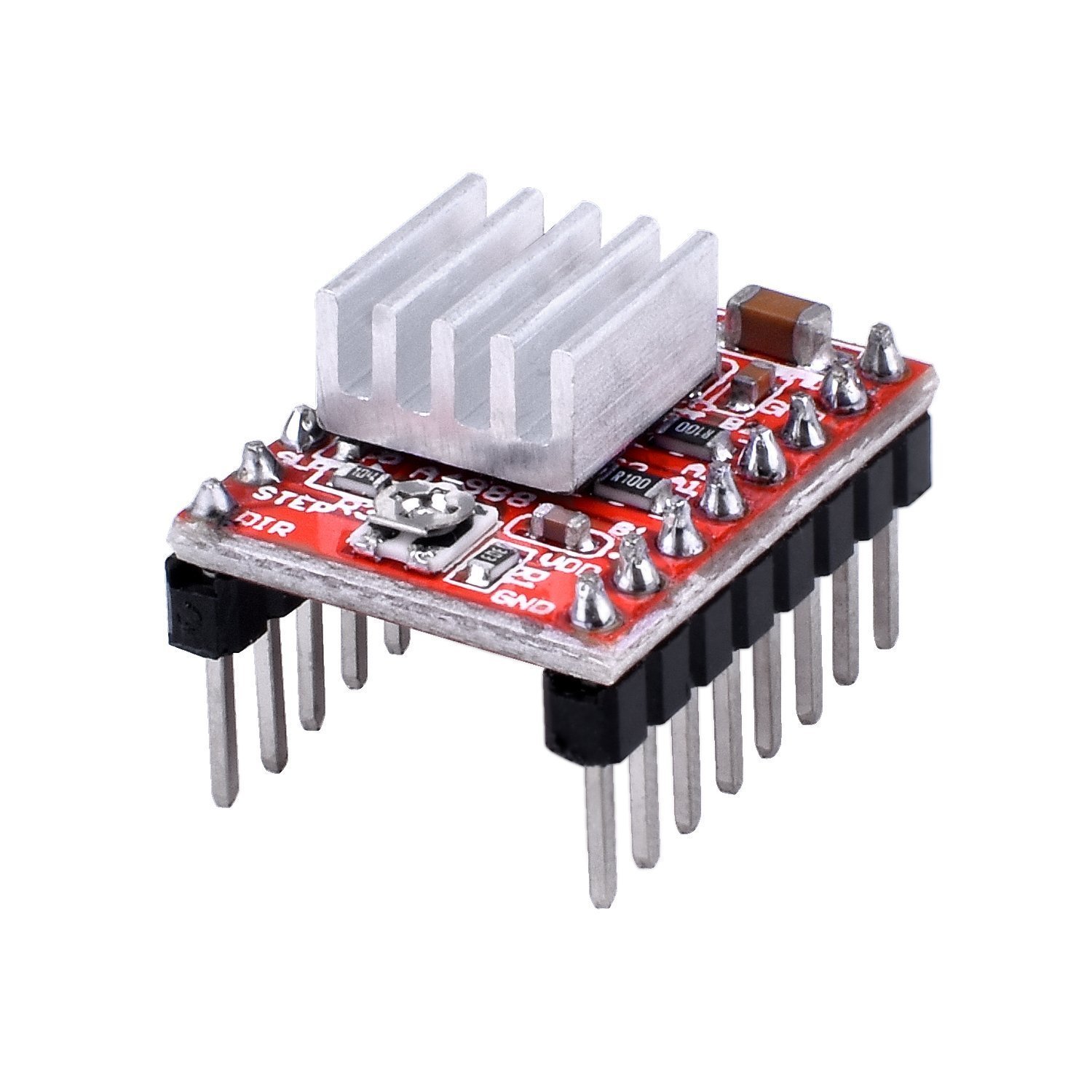 A4988 Stepstick Stepper Motor Driver Module + Heat Sink for 3d Printer ...