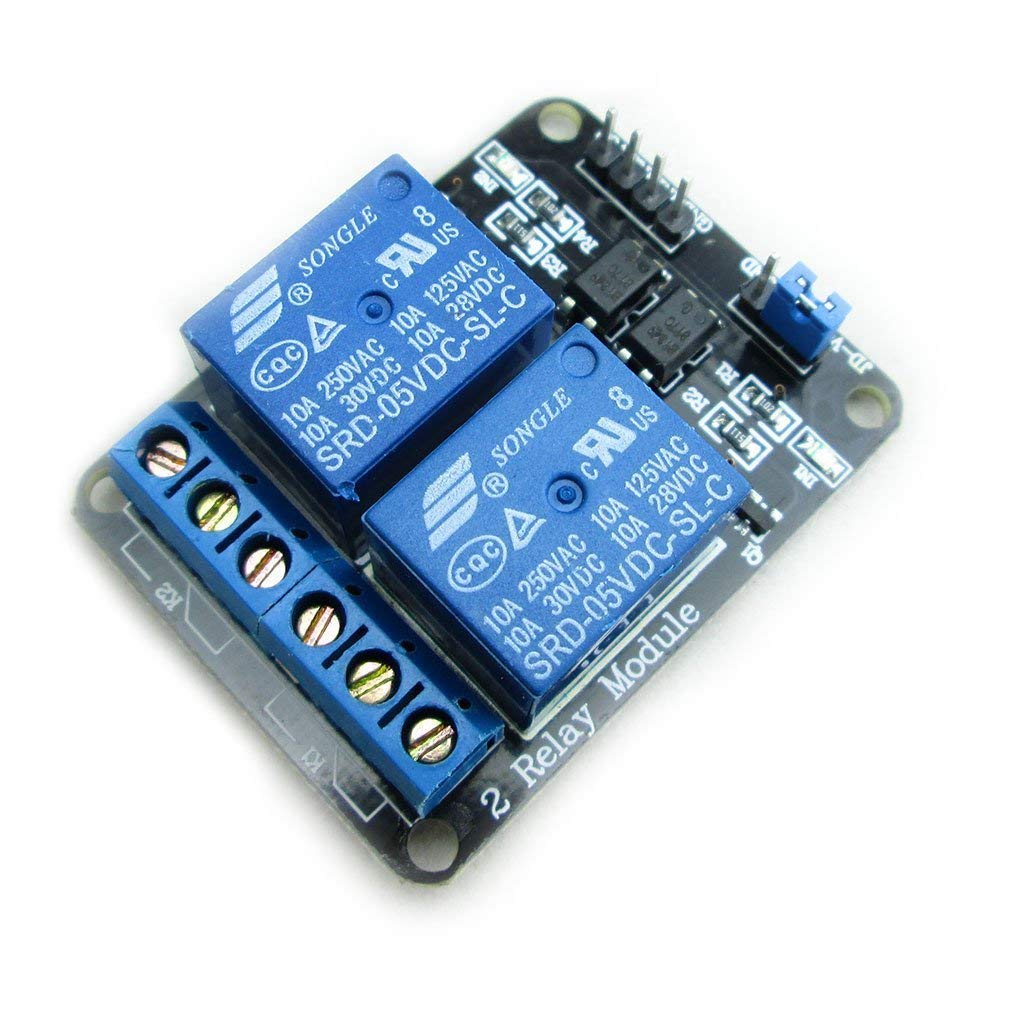 5V 2 Channel Relay Module Relay Expansion Board With OPTO Protection ...