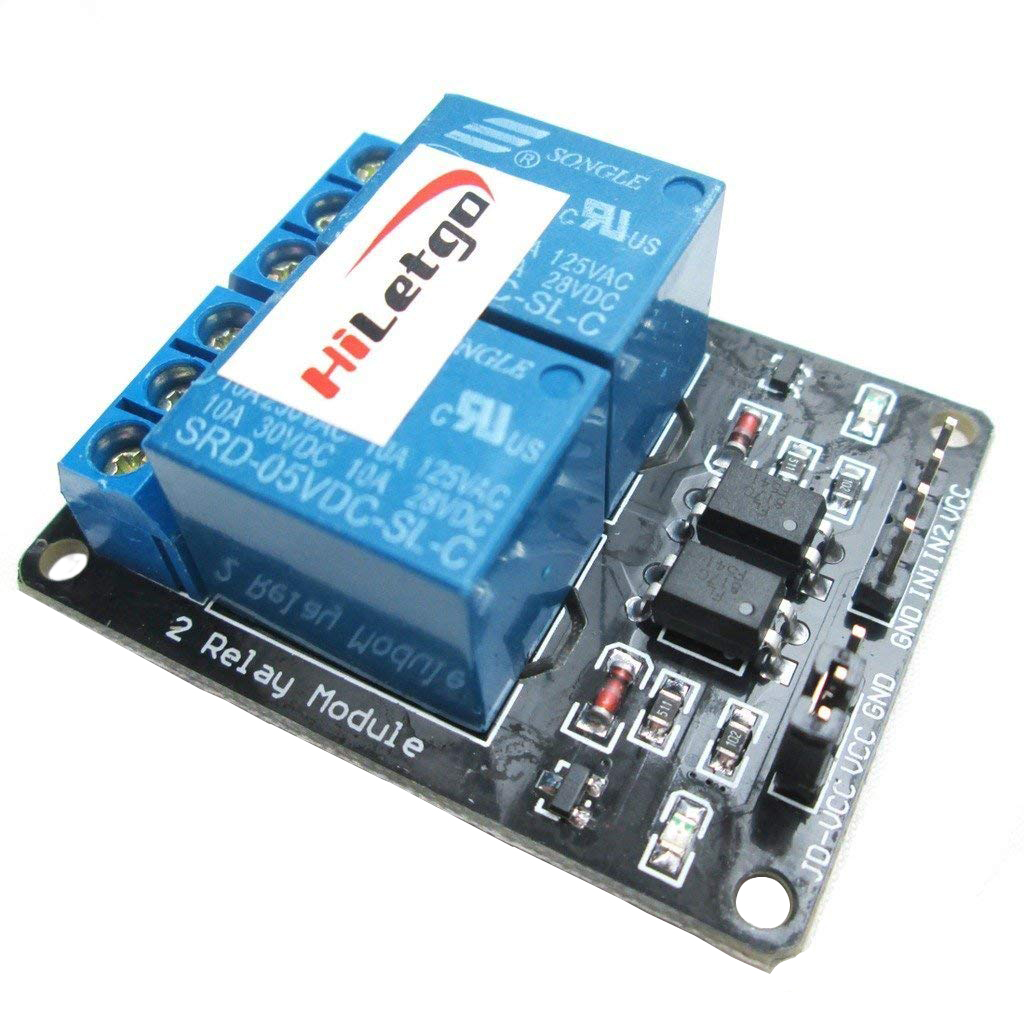 5V 2 Channel Relay Module Relay Expansion Board With OPTO Protection ...