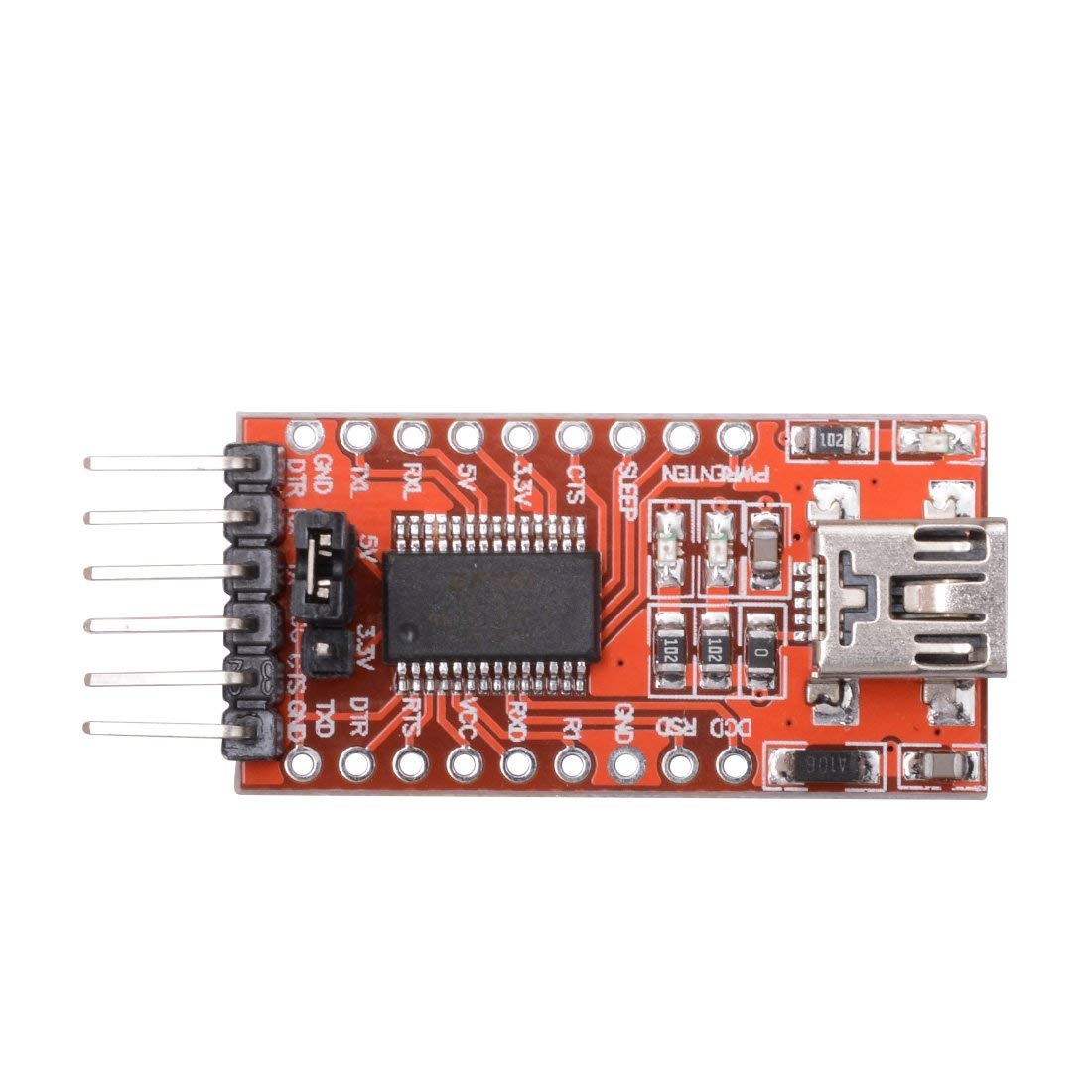 3.3V 5.5V FT232RL FTDI Usb to TTL Serial Adapter Module for Arduino ...