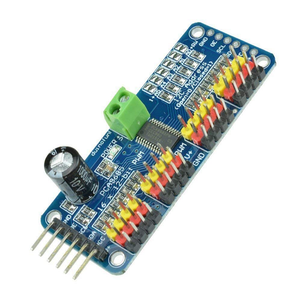 PCA9685 16 Channel 12-Bit PWM Servo Motor Driver IIC Module For Arduino ...