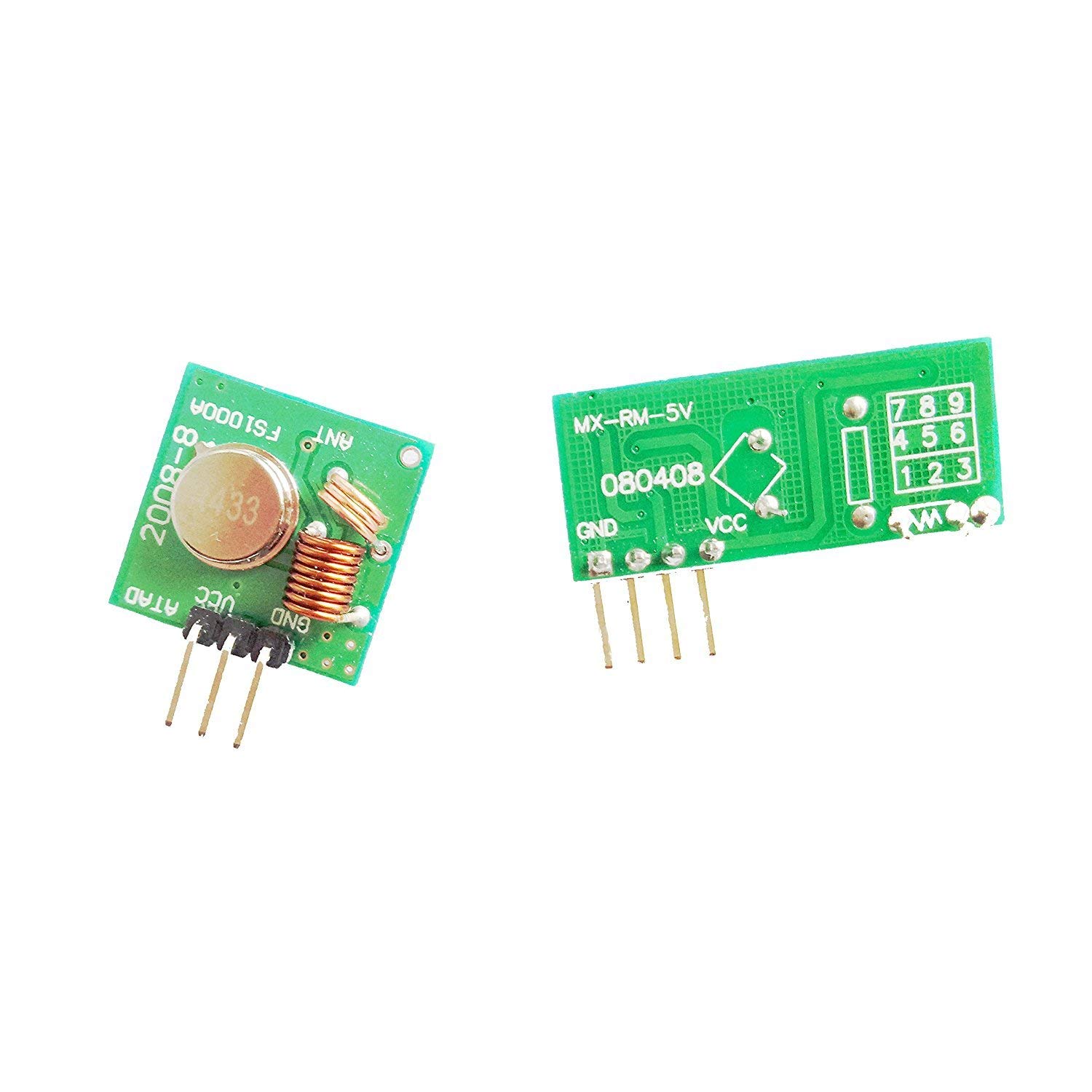 433MHz RF Wireless Transmitter and Receiver Module for Arduino/Arm/McU ...
