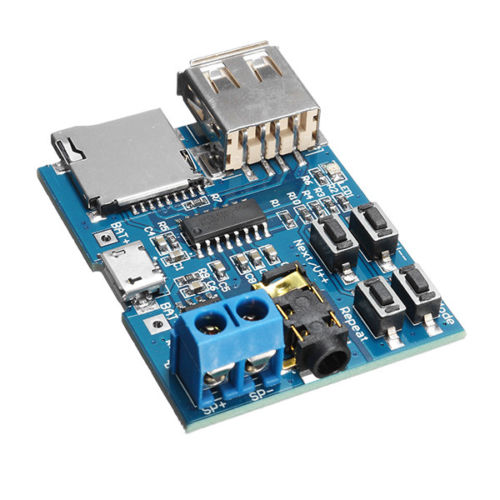 MP3 Lossless Decoder Board With Power Amplifier Module TF Card Decoding ...