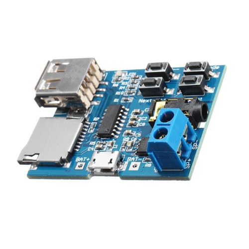 MP3 Lossless Decoder Board With Power Amplifier Module TF Card Decoding ...