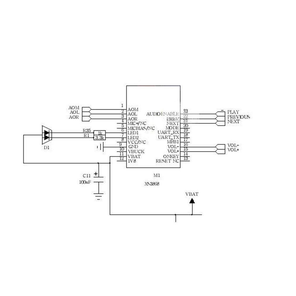 XS3868 Bluetooth Stereo Audio Module OVC3860 Stereo Bluetooth BT Module ...