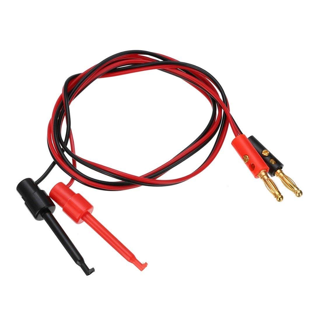 1 Pair 4MM Banana Plug To Test Hook Clip Test Lead Cable for Multimeter ...