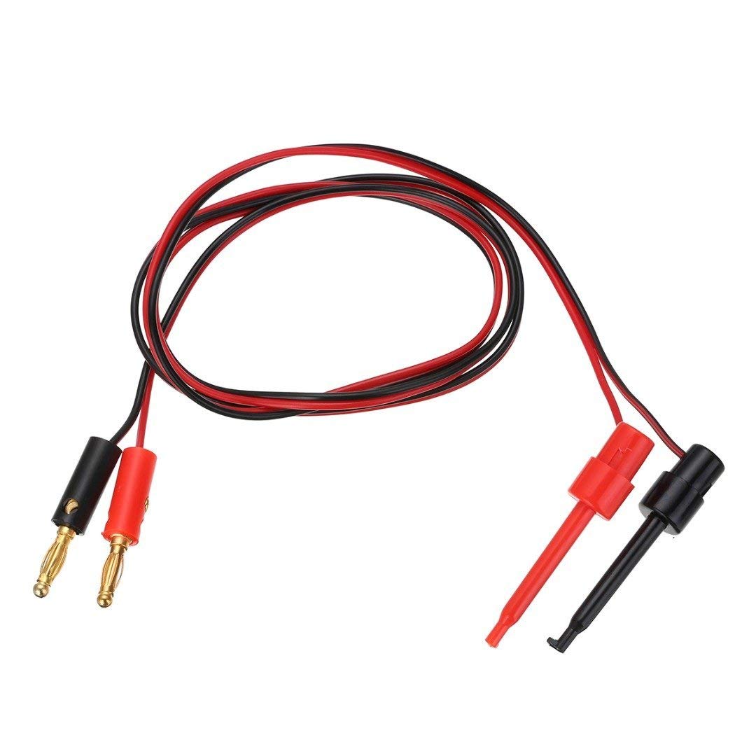 1 Pair 4MM Banana Plug To Test Hook Clip Test Lead Cable for Multimeter ...