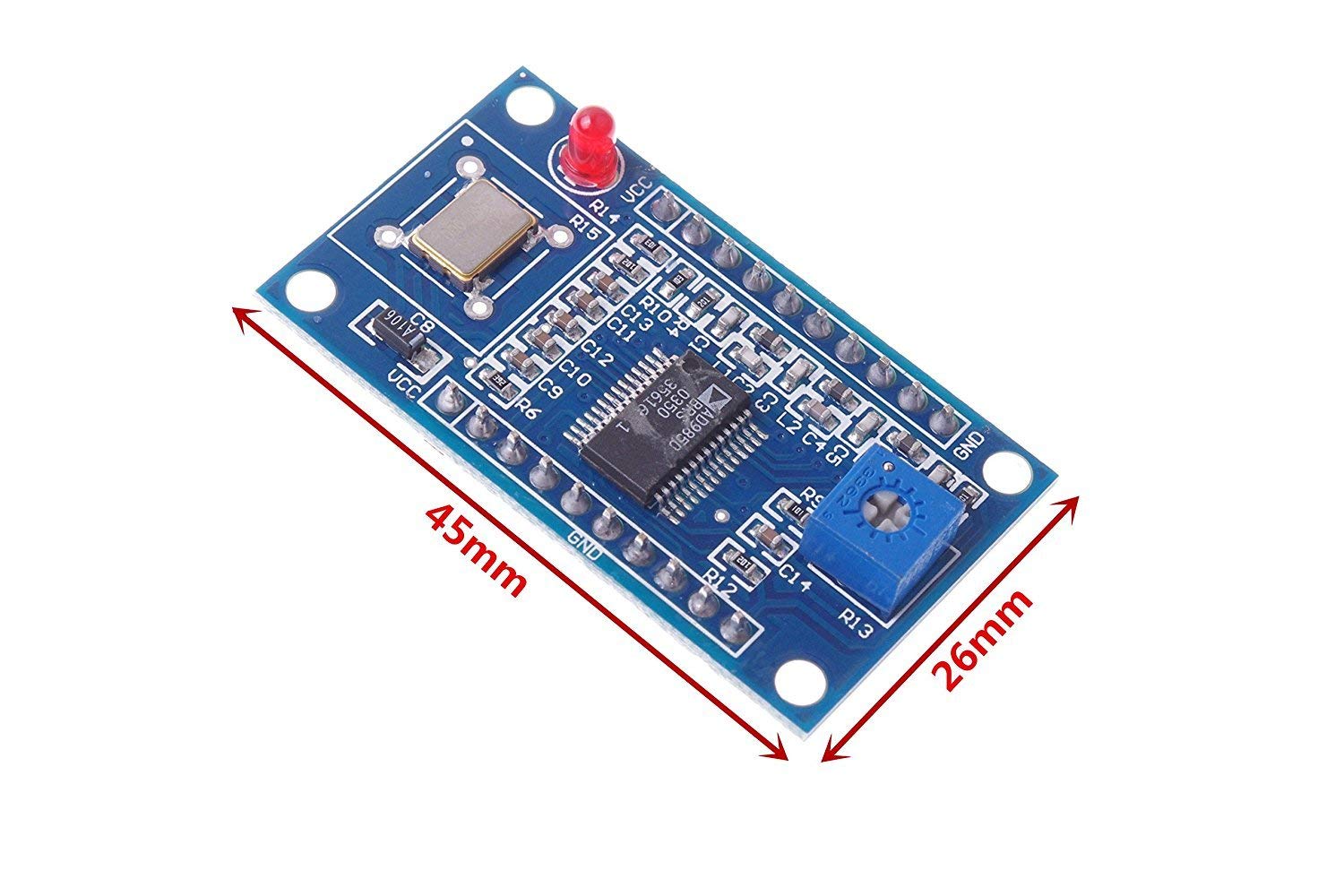 DDS AD9850 Signal Generator Module 0-40MHz Sine Wave and 2 Square Wave ...