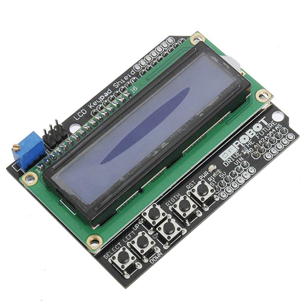 LCD1602 Input/Output expansion board LCD Keypad Shield for Arduino ...
