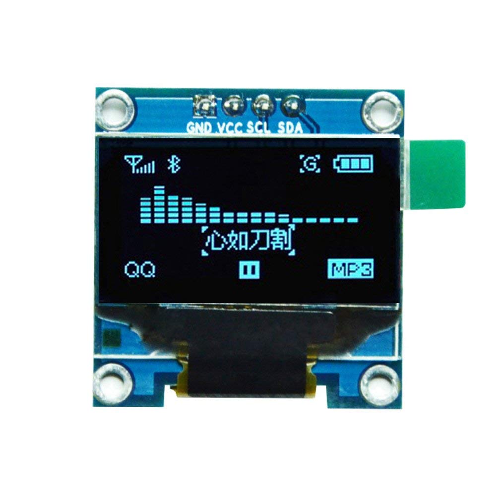 0.96" I2C IIC SPI Serial 128X64 OLED LCD Display 4 Pin Font Color Blue ...