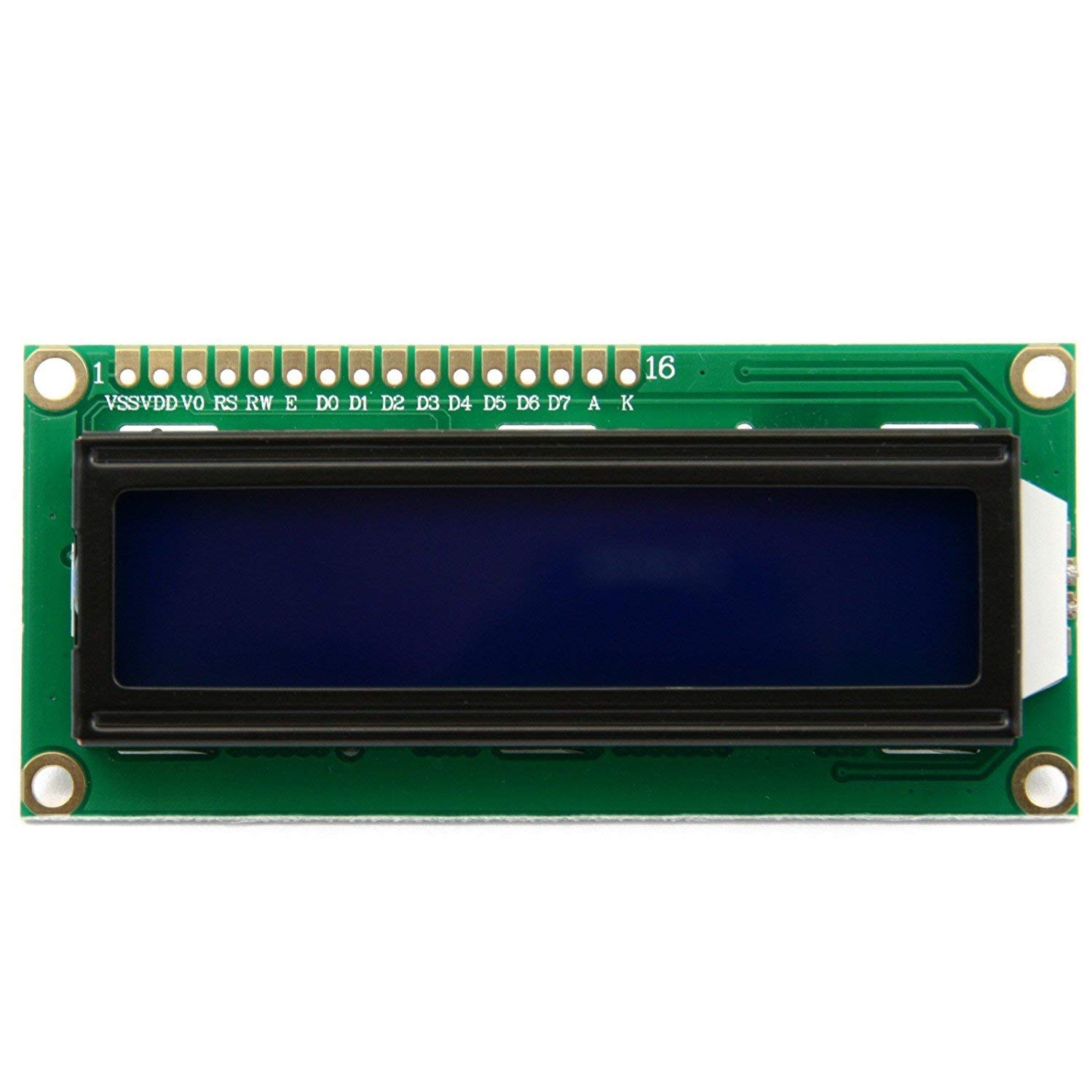 DC 3.3V HD44780 1602 LCD Display Module 16x2 Character LCM Blue ...