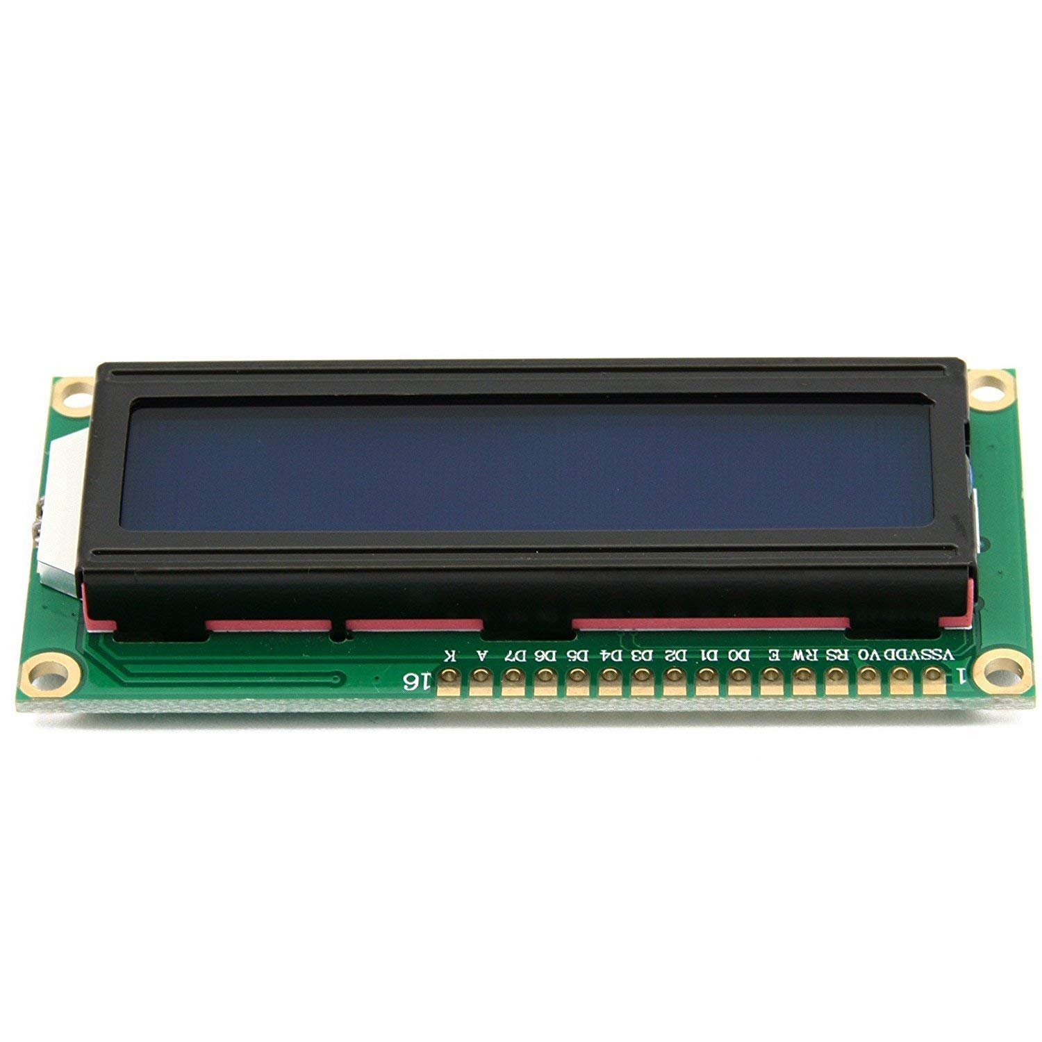 DC 3.3V HD44780 1602 LCD Display Module 16x2 Character LCM Blue ...