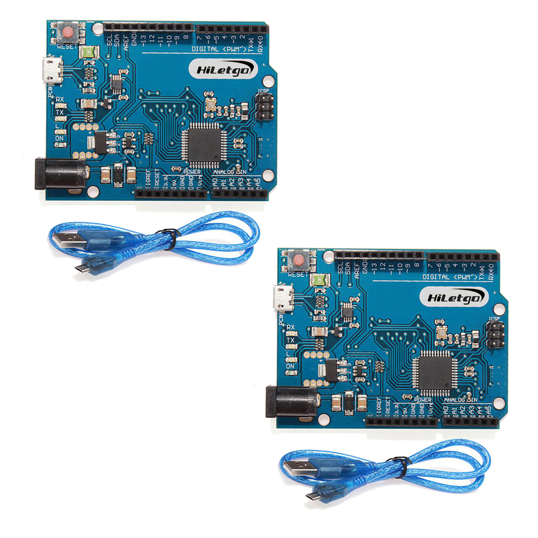 HiLetgo 2pcs Leonardo R3 Pro Micro ATmega32U4 Development Board With ...