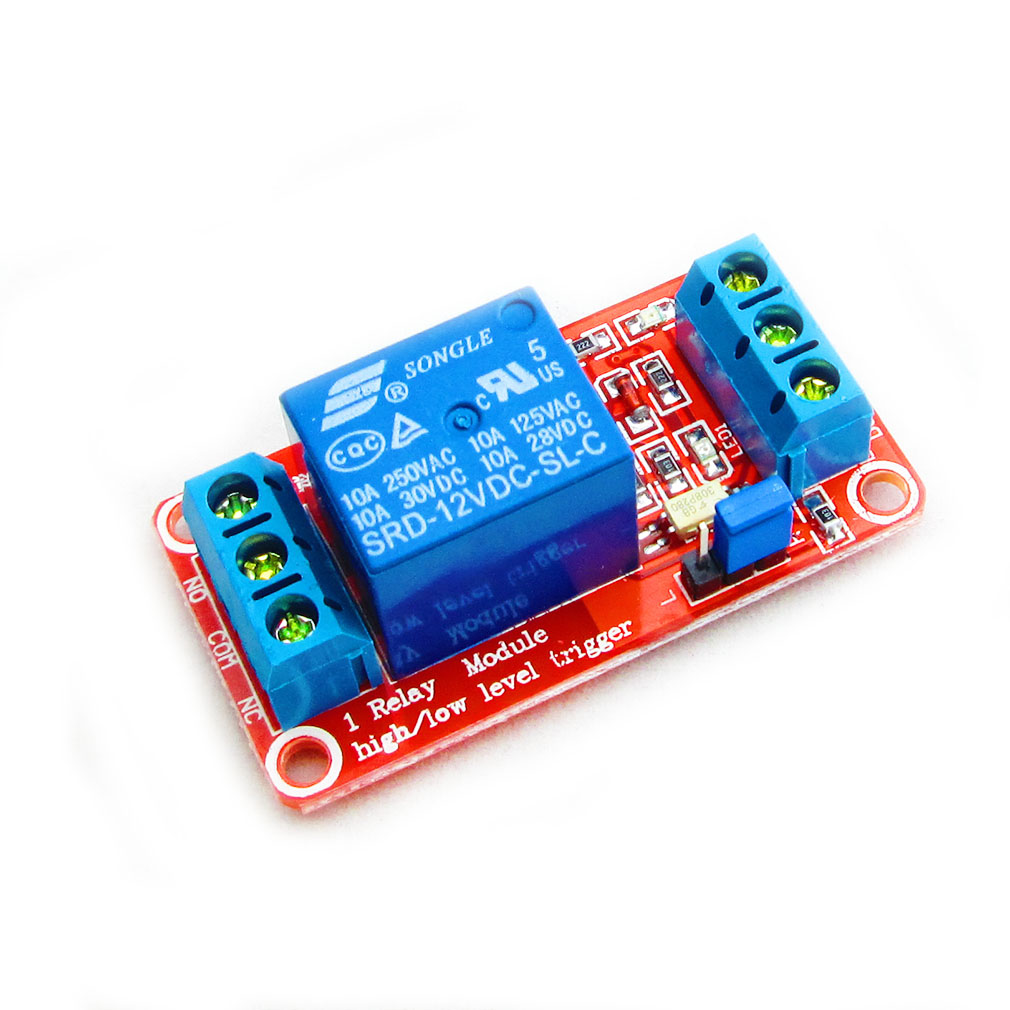 2pcs 12V 1 Channel Relay Module Relay Switch With Optocoupler Isolation ...