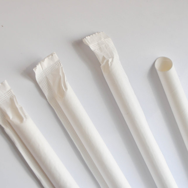 Compostable 8mm sharp paper straw-Guangzhou Eco Pack Co.,Ltd