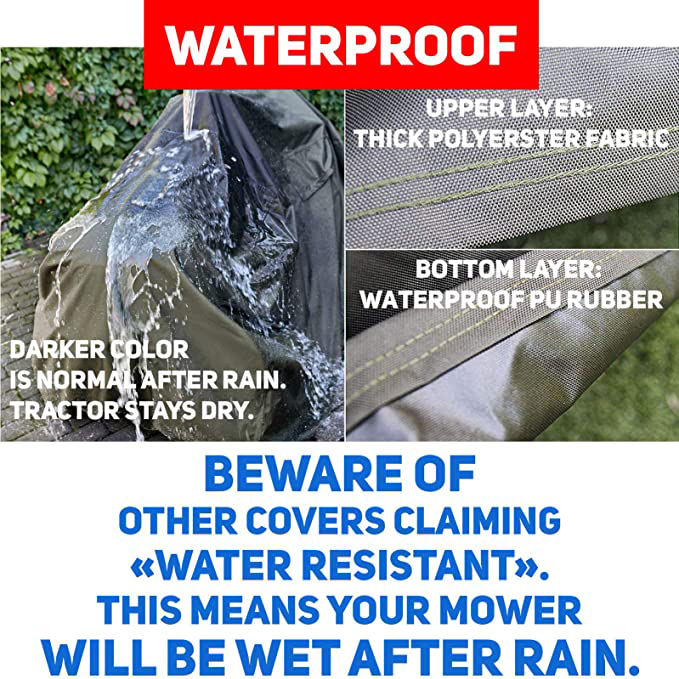 Zero Turn Lawn Mower Cover, 100% Waterproof 600D Cover for Large ...