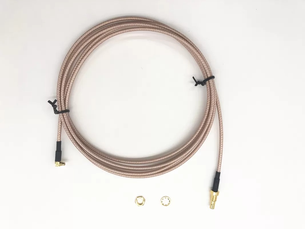 MMCX Right Angle Plug To SMB Female Straight RF Cable Assembly RG 178 ...