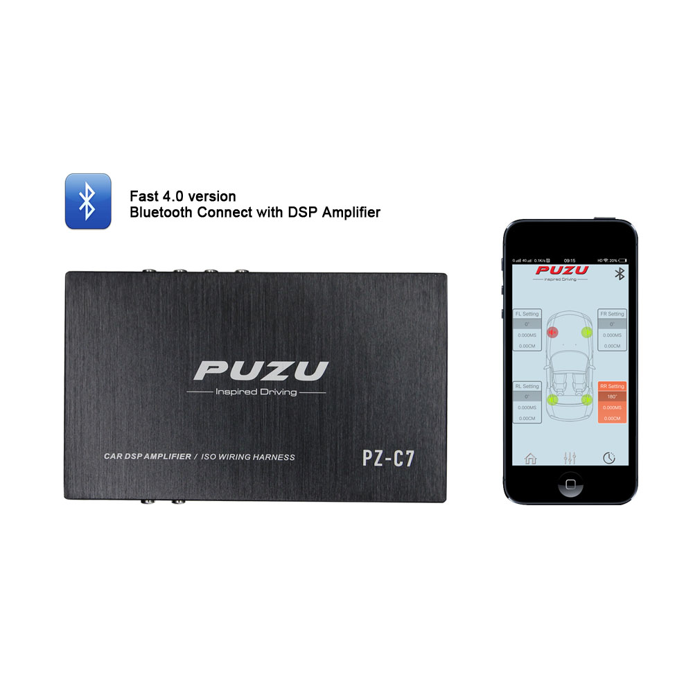 PUZU PZ-C7 4ch Amplifier 6ch DSP Car Digital signal