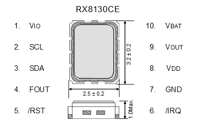 RX8130CE | EPSON Real Time Clock Module | YQM