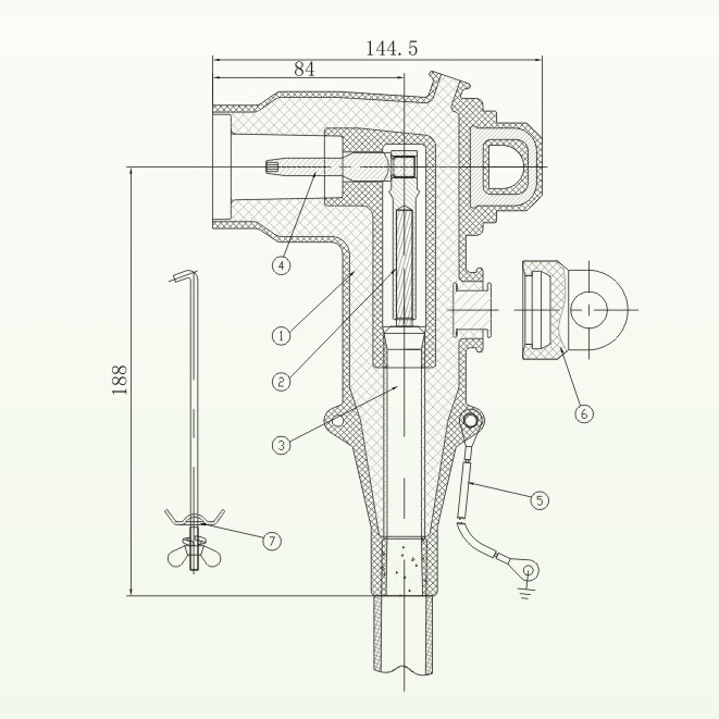 AZT1-15/250 High Performance Elbow Type Connector