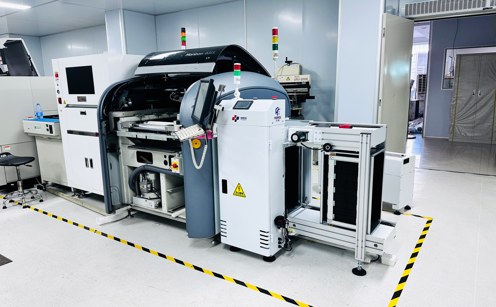 Horrol Technology fully automatic unloader SMT feeding material frame ...