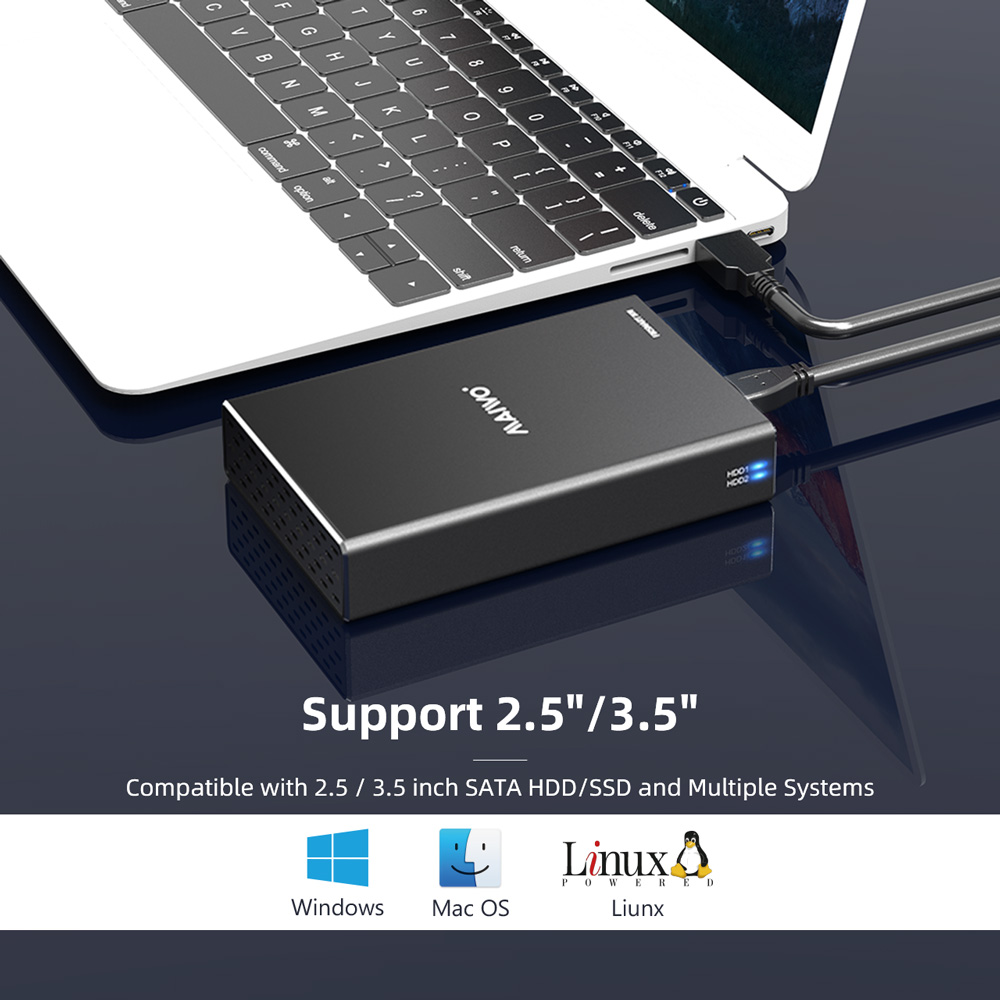 K25272 2Bay USB3.2 GEN1 HDD Enclosureundefined