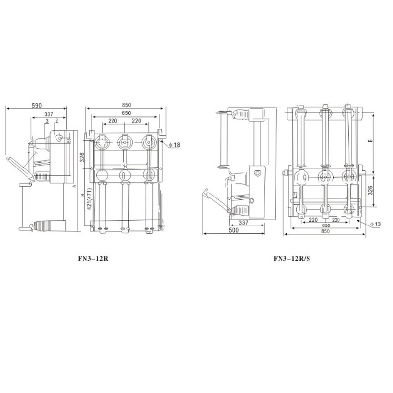 Indoor High voltage load switch FN3-12