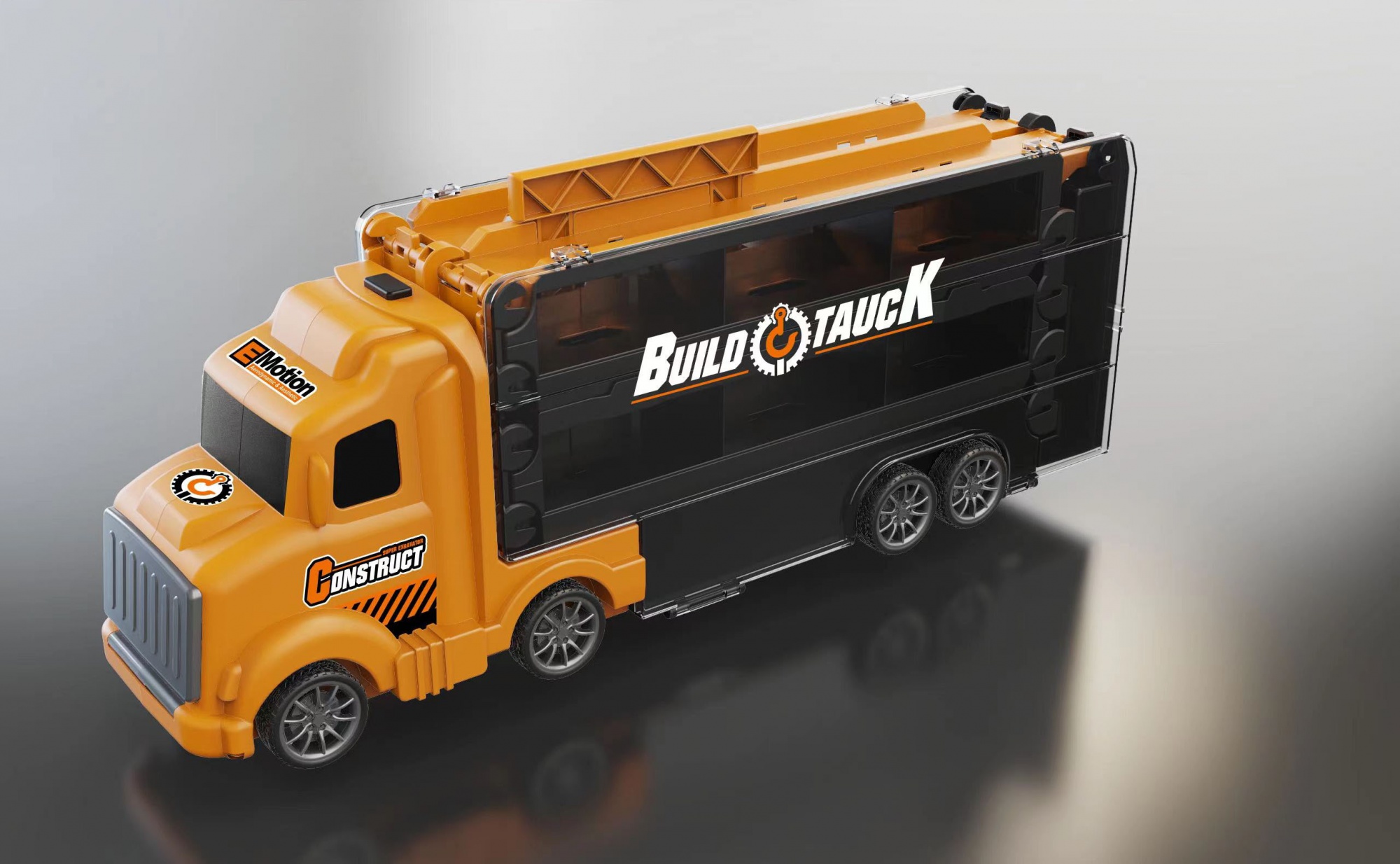 Large Folded Transport Carrier Friction Trucks With Dual Launchers