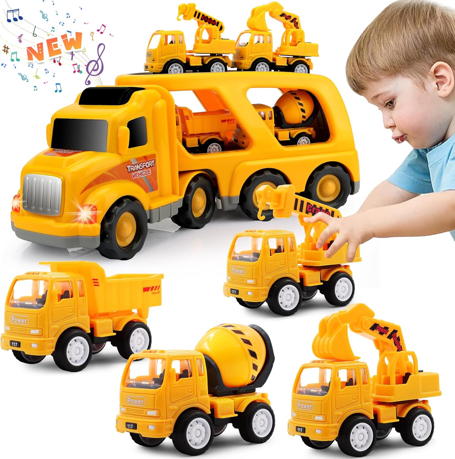 Large Friction Power Transporter Truck with 4 Construction Engineering ...