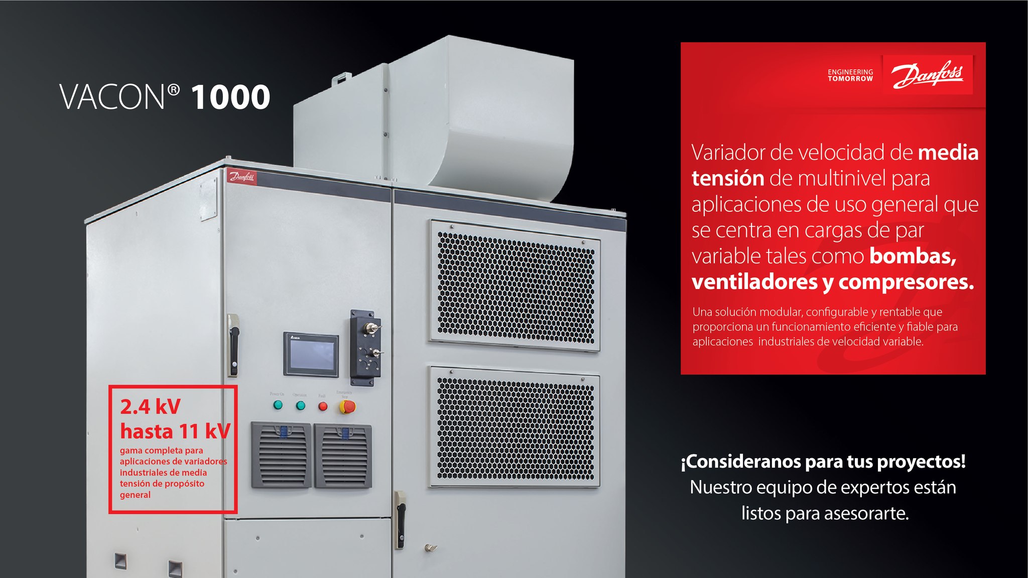 Danfoss Introduces the New VACON® 1000 Medium Voltage Drive