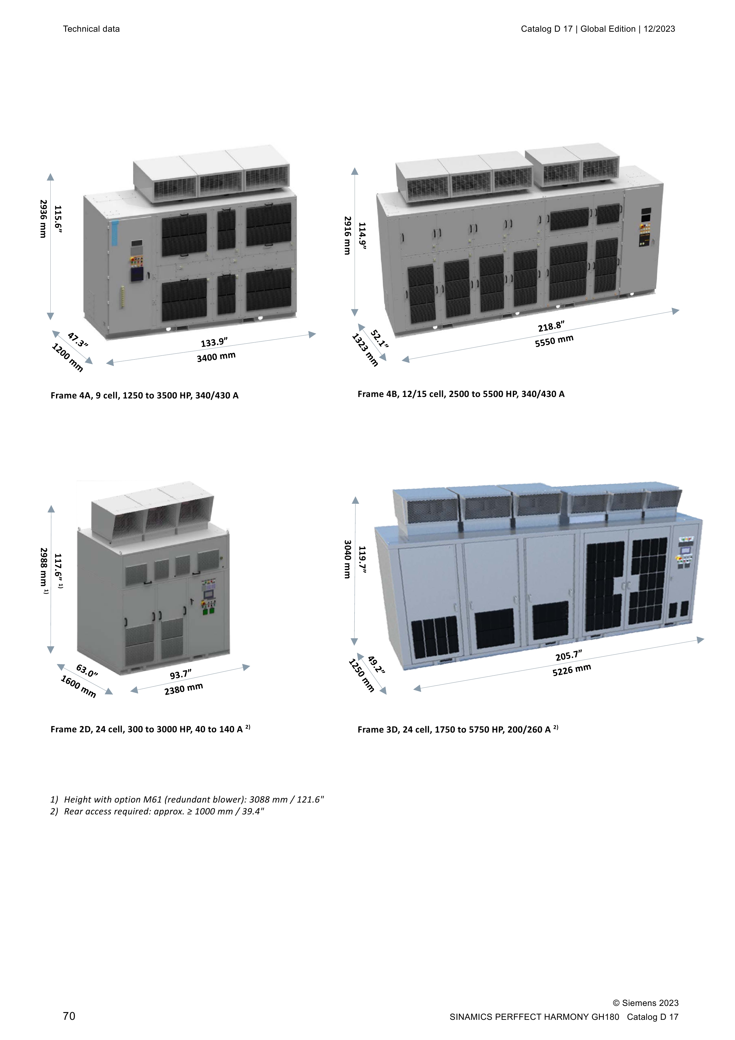 INNOMOTICS A Siemens Business Medium Voltage Drives SINAMICS PERFECT HARMONY GH180 Catalog 12/2023