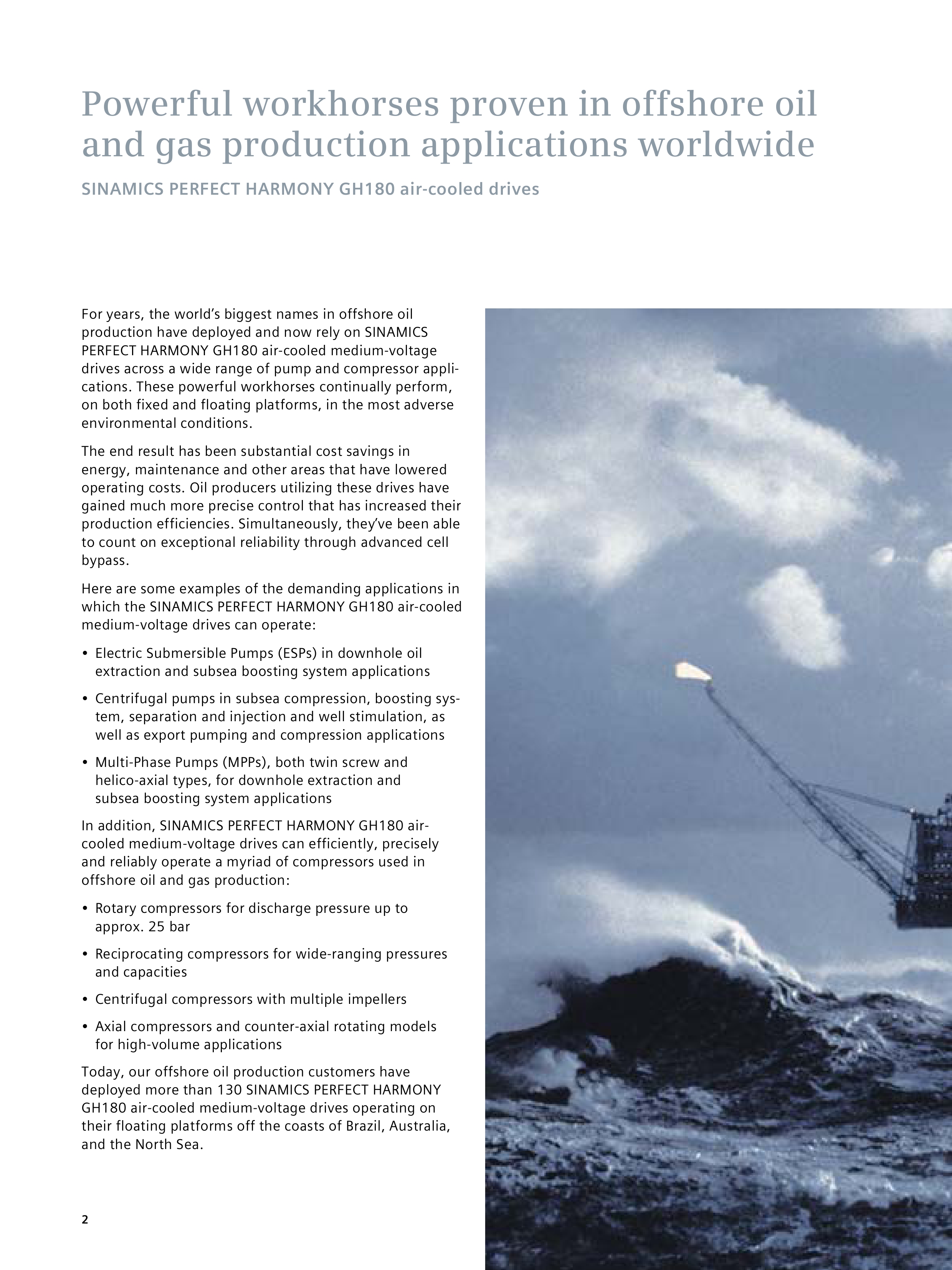 SINAMICS PERFECT HARMONY GH180 air-cooled variable frequency drives ...