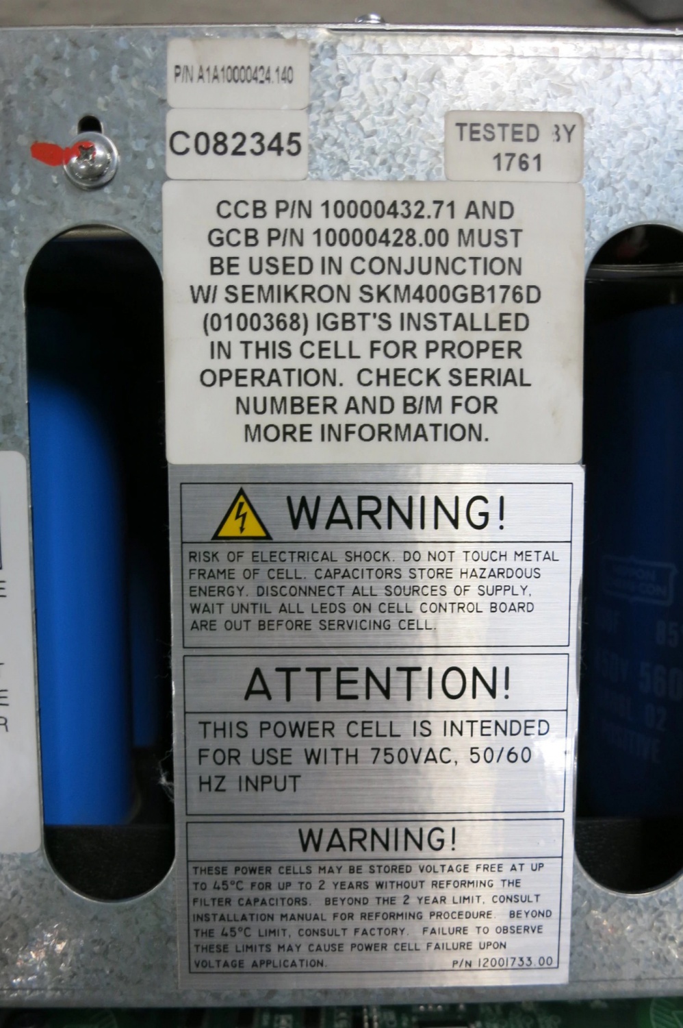 Siemens Robicon Power Cell, A5E37417009, A5E37417012, A5E37417022, A5E37417024, A5E40739638, A5E4073