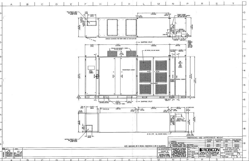 4160Voltage Siemens Robicon Variable Frequency Drive