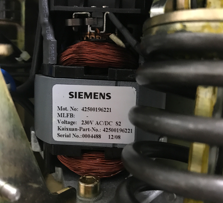Spring charge motor 11kV Siemens breaker