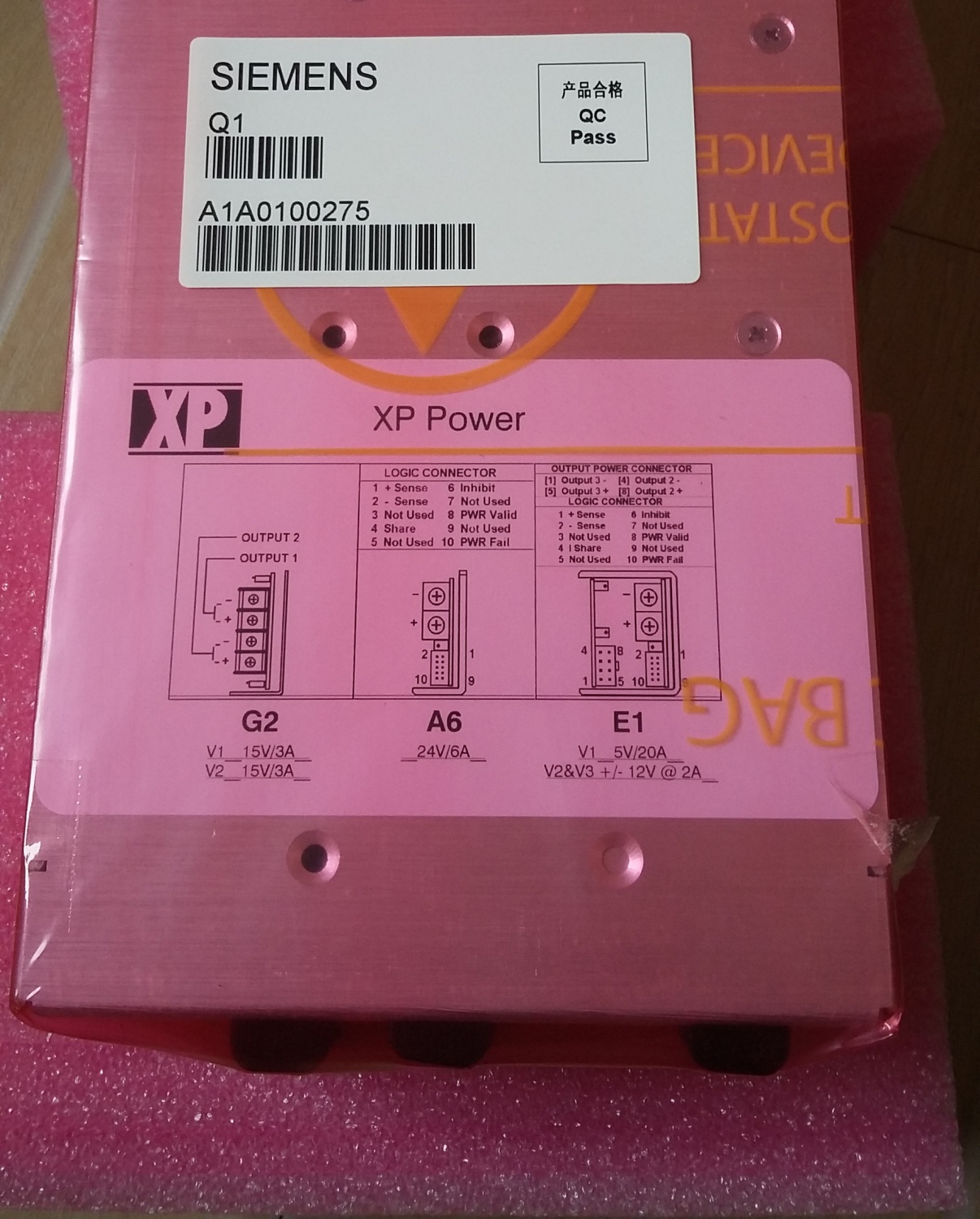 A1A0100275, 6SR0960-0CD01-1AD0, XP Power F7E1A6G2, NXGII Power Supply 700W